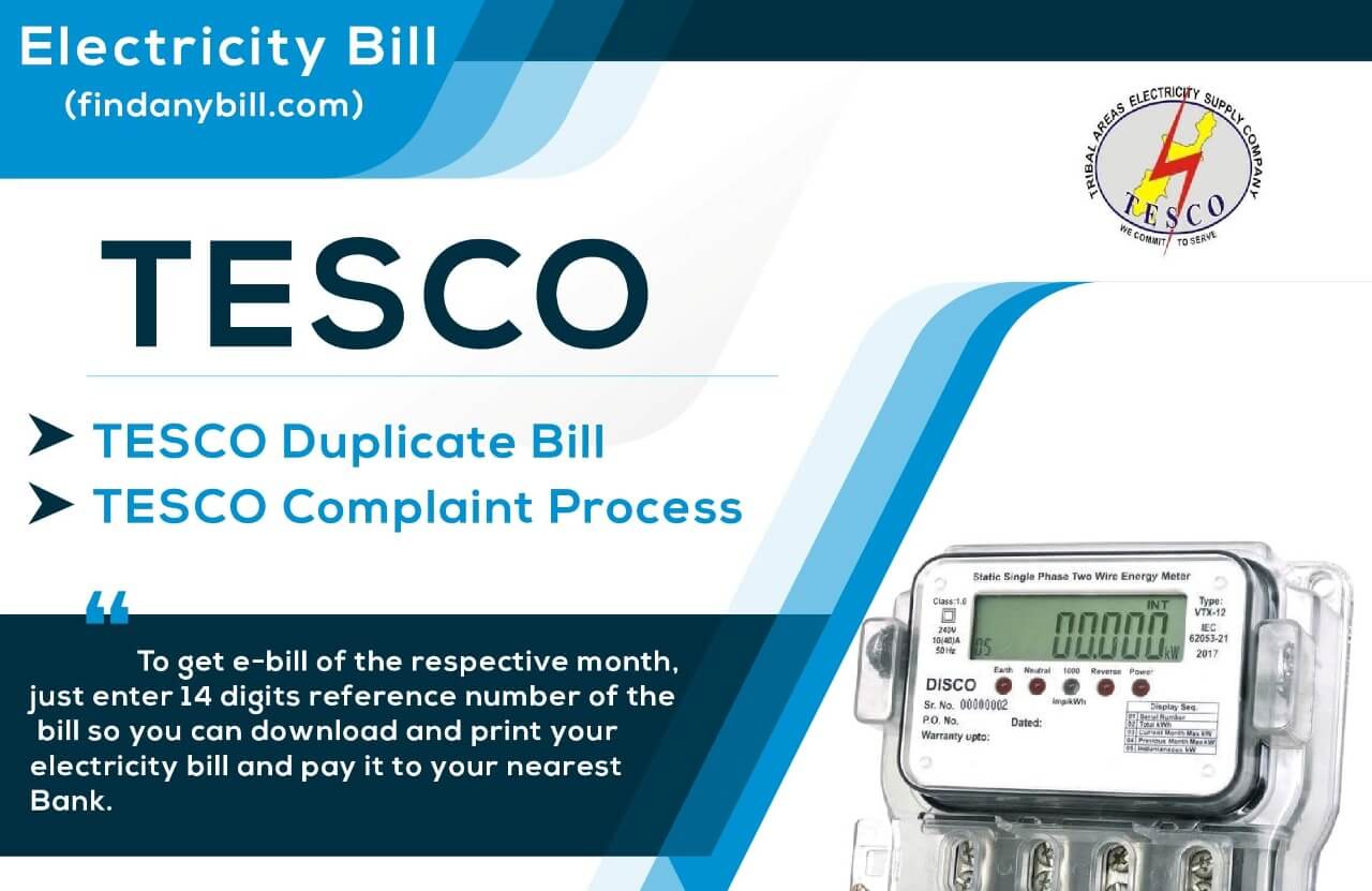 TESCO Online Bill 2025